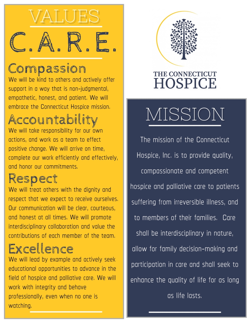 Connecticut Hospice Staff C.A.R.E. - Connecticut Hospice